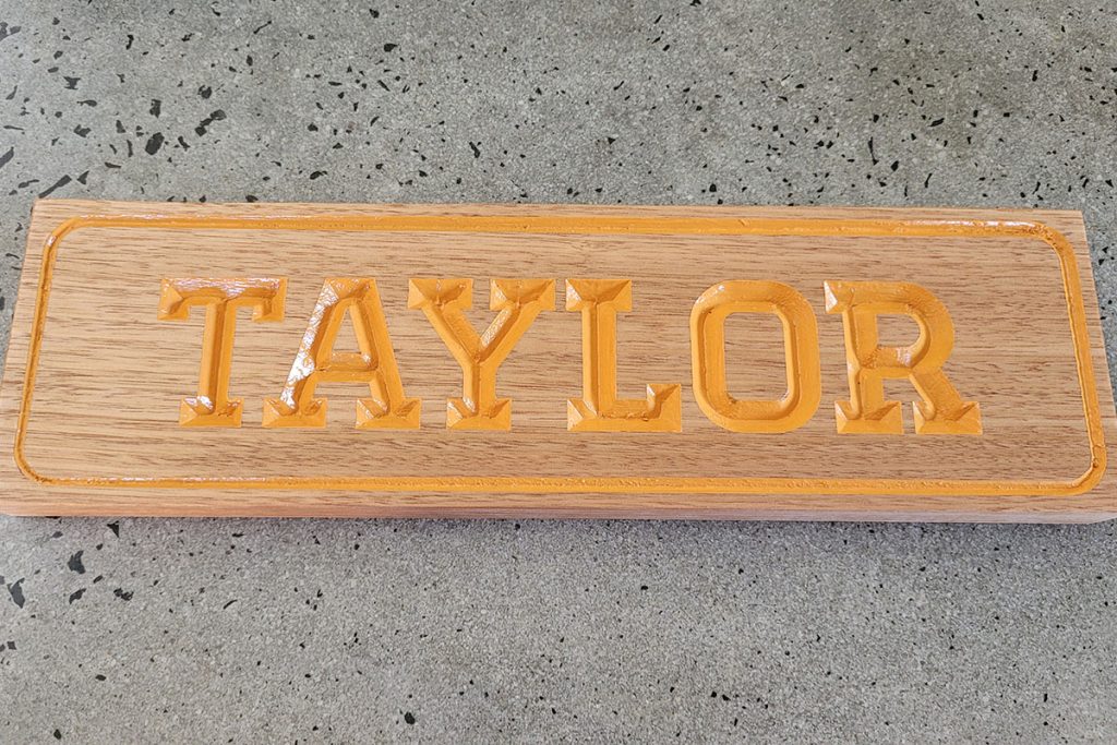 Wooden Door Plaque - Customised - carvo